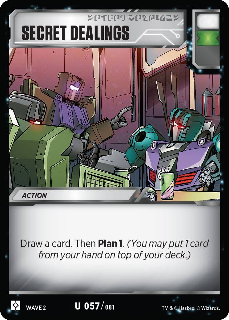 Secret Dealings - Rise of the Combiners - Transformers TCG