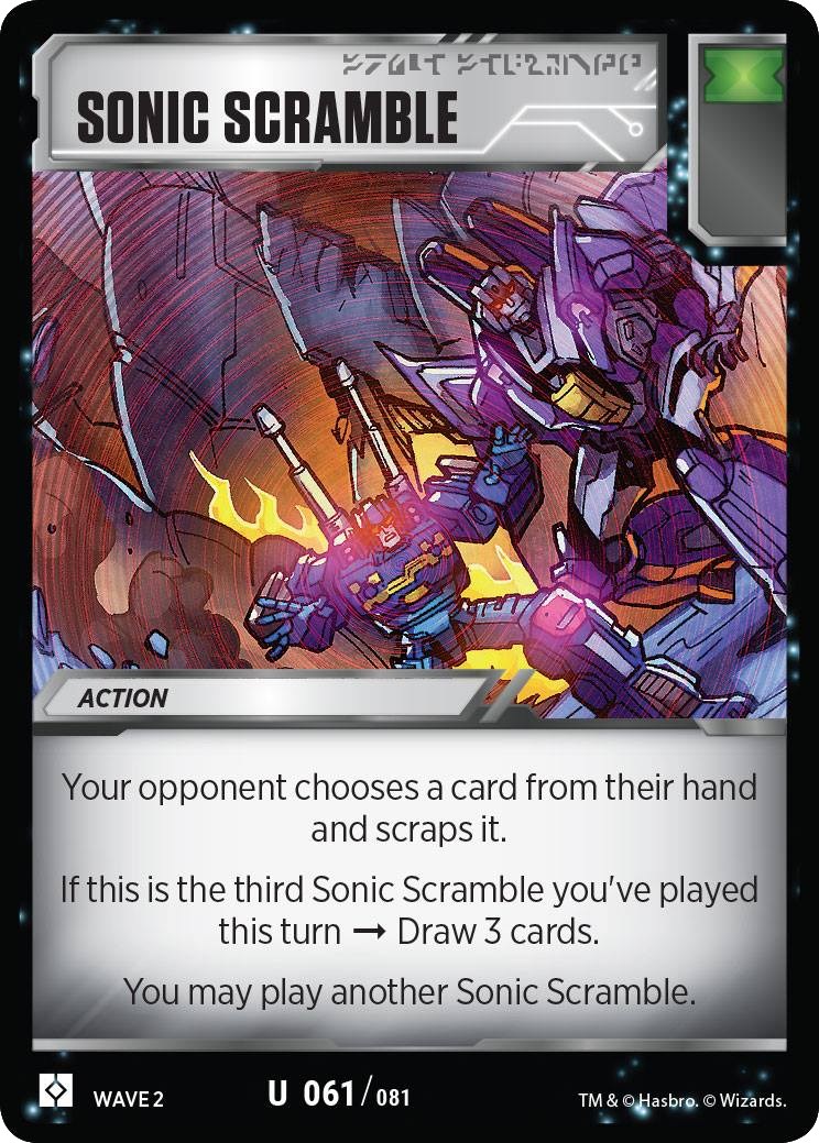 Sonic Scramble - Rise of the Combiners - Transformers TCG