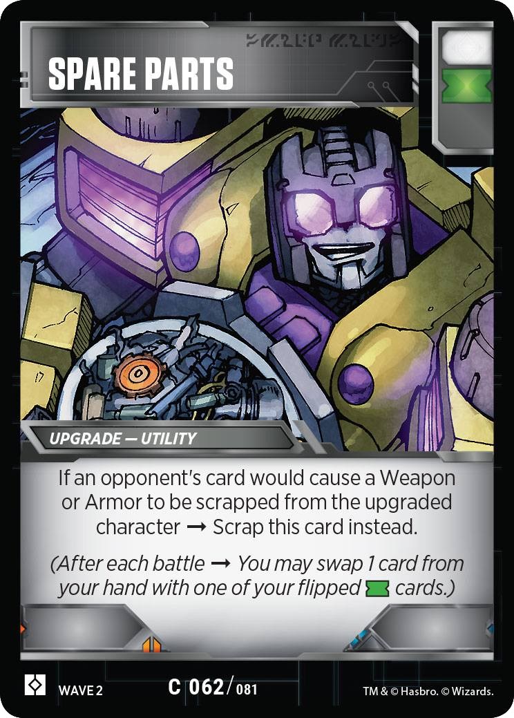 Spare Parts - Rise of the Combiners - Transformers TCG