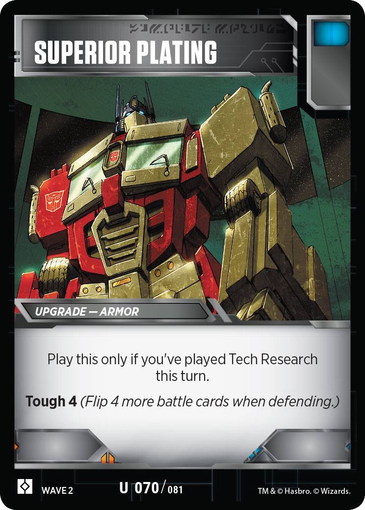 Superior Plating - Rise of the Combiners - Transformers TCG