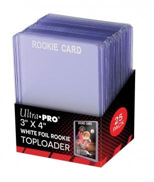 3" x 4" Rookie White Toploader (25-Count) - Ultra Pro Toploaders - Collectible Storage