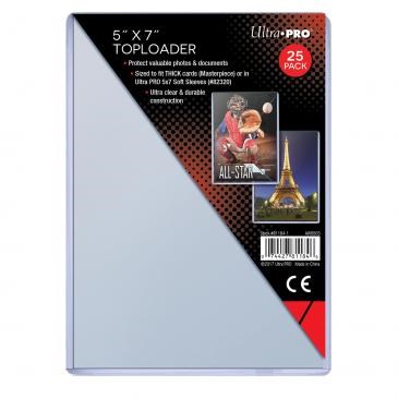5" x 7" Clear Toploader (25-Count) - Ultra Pro Toploaders - Collectible ...