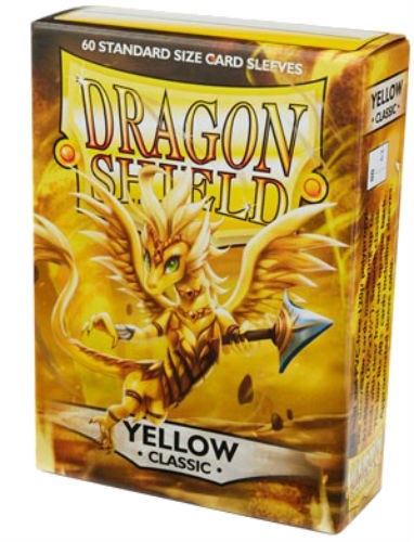 Dragon Shield Classic Standard Sleeves - Yellow (60-Pack) - Dragon ...