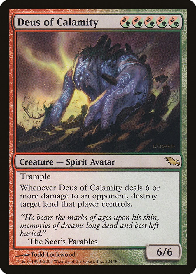 Deus of Calamity - Shadowmoor - Magic: The Gathering