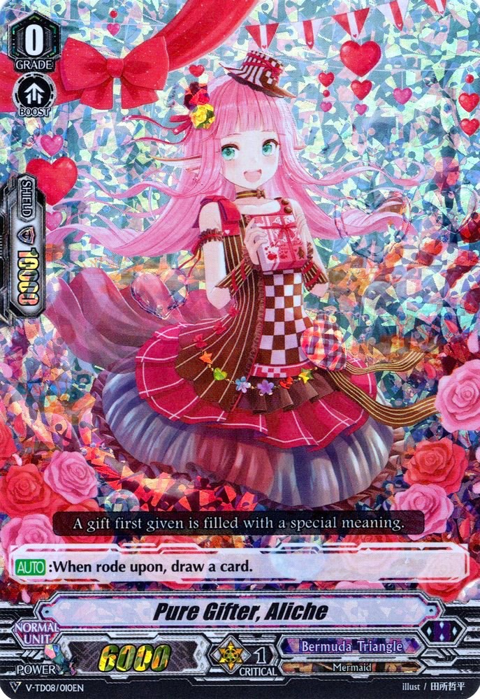 Pure Gifter, Aliche (RRR Foil) - V-TD08: Schokolade Melody - Cardfight ...