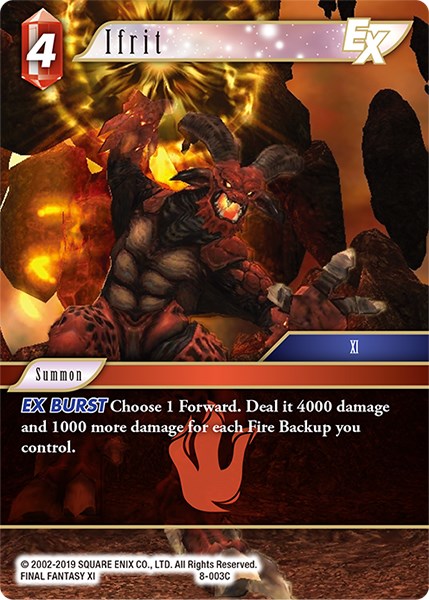 Ifrit EX - Opus VIII - Final Fantasy TCG