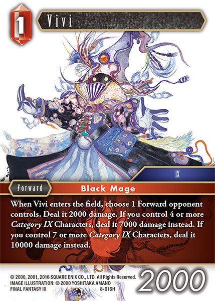 Vivi - Opus VIII - Final Fantasy TCG