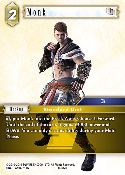 Monk - Opus VIII - Final Fantasy TCG