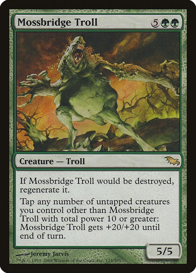Mossbridge Troll - Shadowmoor - Magic: The Gathering