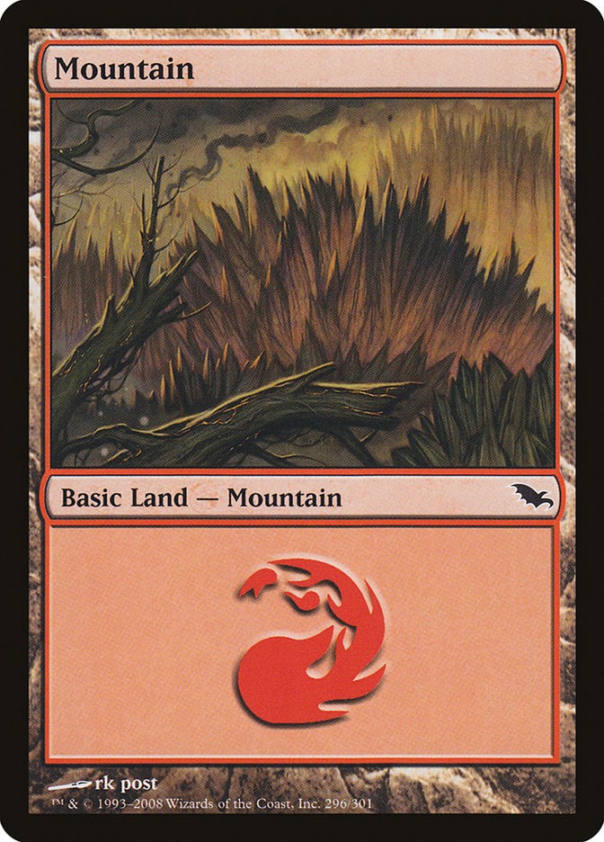 Mountain (296) - Shadowmoor - Magic: The Gathering
