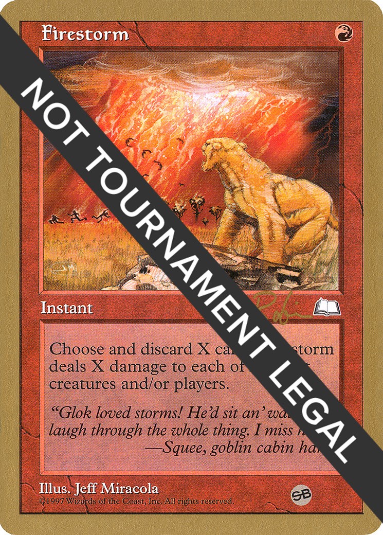 Firestorm - 1998 Ben Rubin (WTH) (SB) - World Championship Decks ...