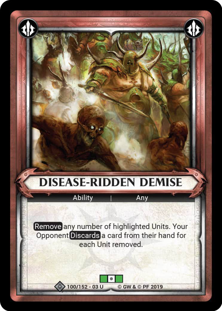 Disease-Ridden Demise (Unclaimed) - Wave 3 - Savagery - Warhammer Age ...