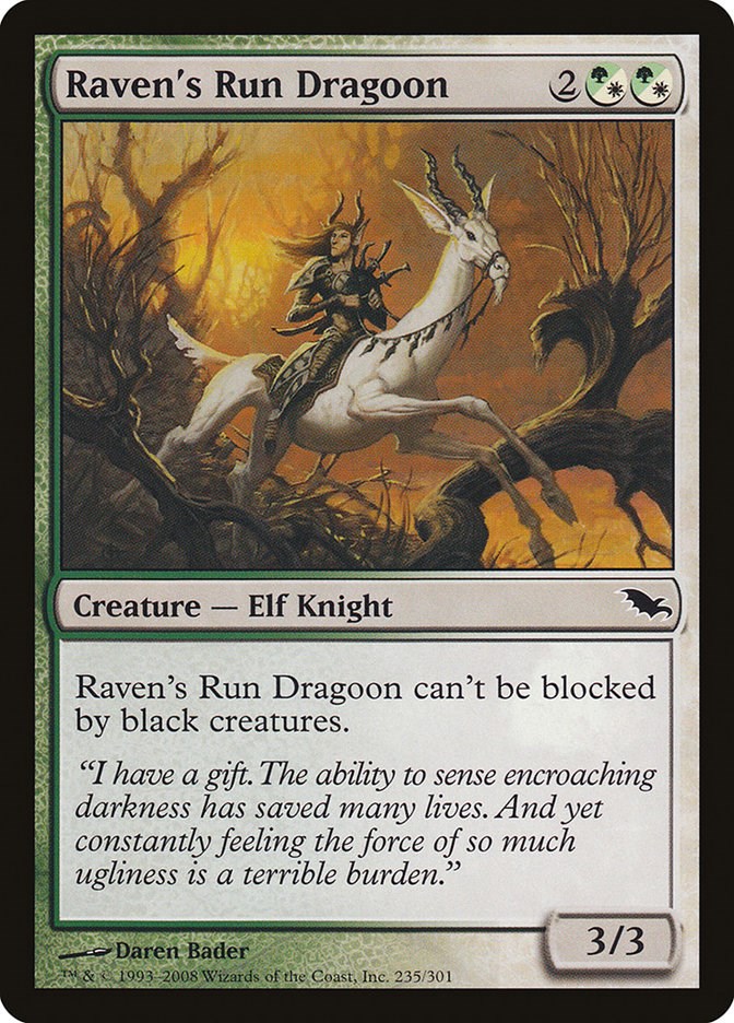 Raven's Run Dragoon - Shadowmoor - Magic: The Gathering