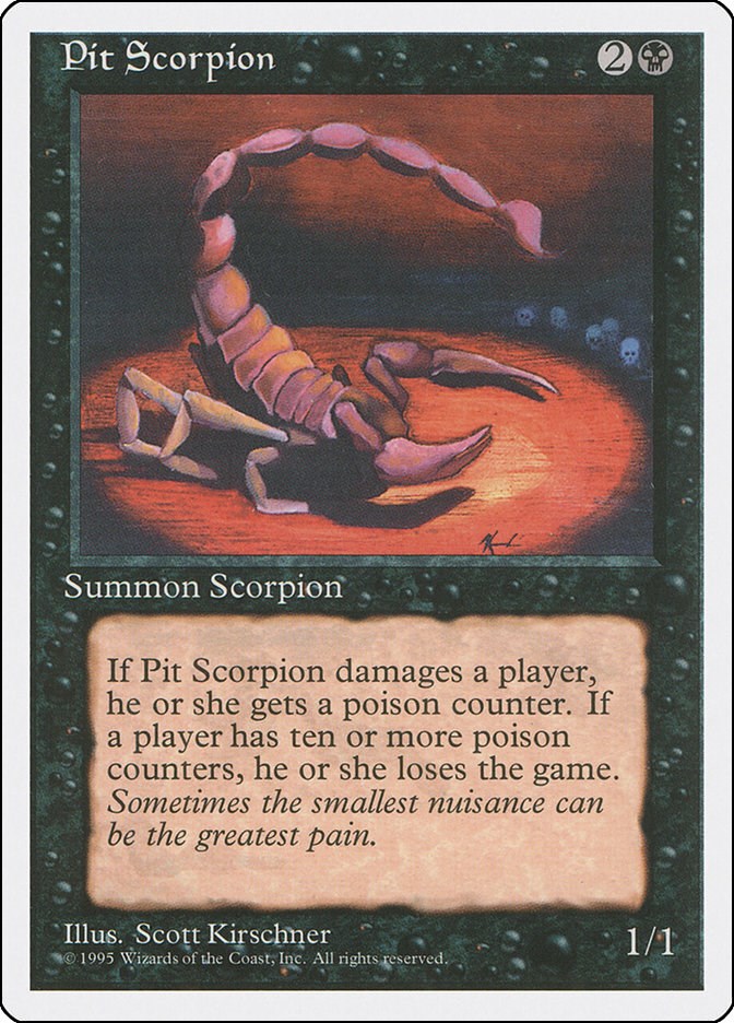 Pit Scorpion - Fourth Edition - Magic: The Gathering