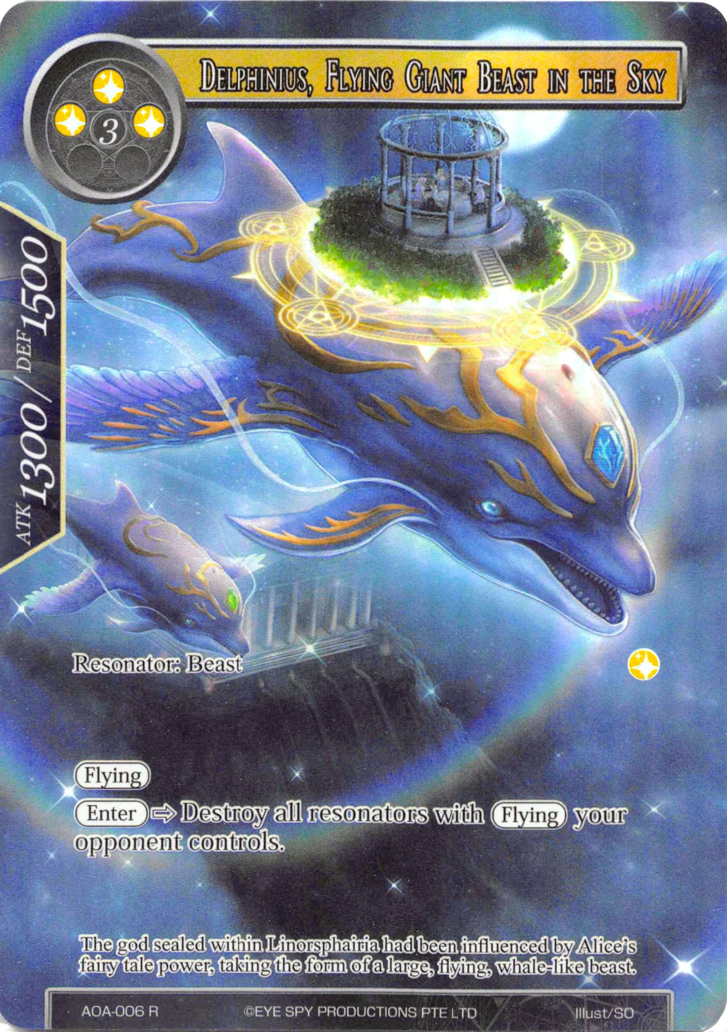 Delphinius, Flying Giant Beast in the Sky (Full Art) - Awakening of the ...