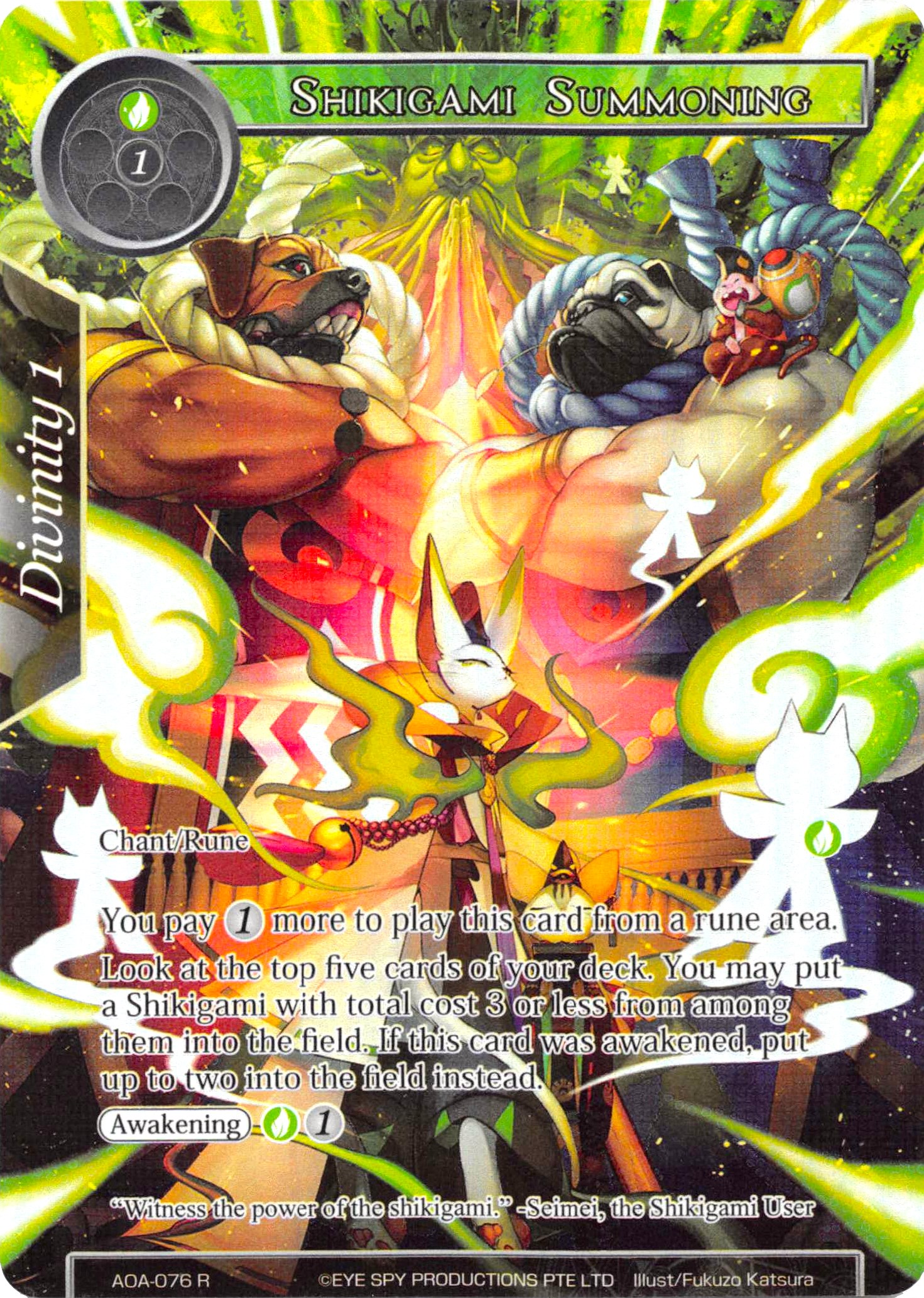 Shikigami Summoning (Full Art) - Awakening of the Ancients - Force of Will