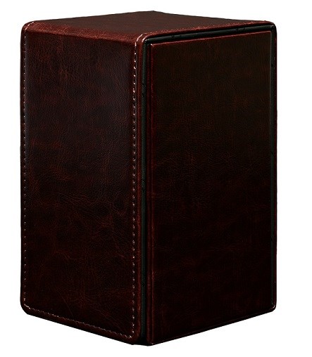 Alcove Tower Deck Box - Cowhide - Ultra Pro Deck Boxes - Deck Boxes