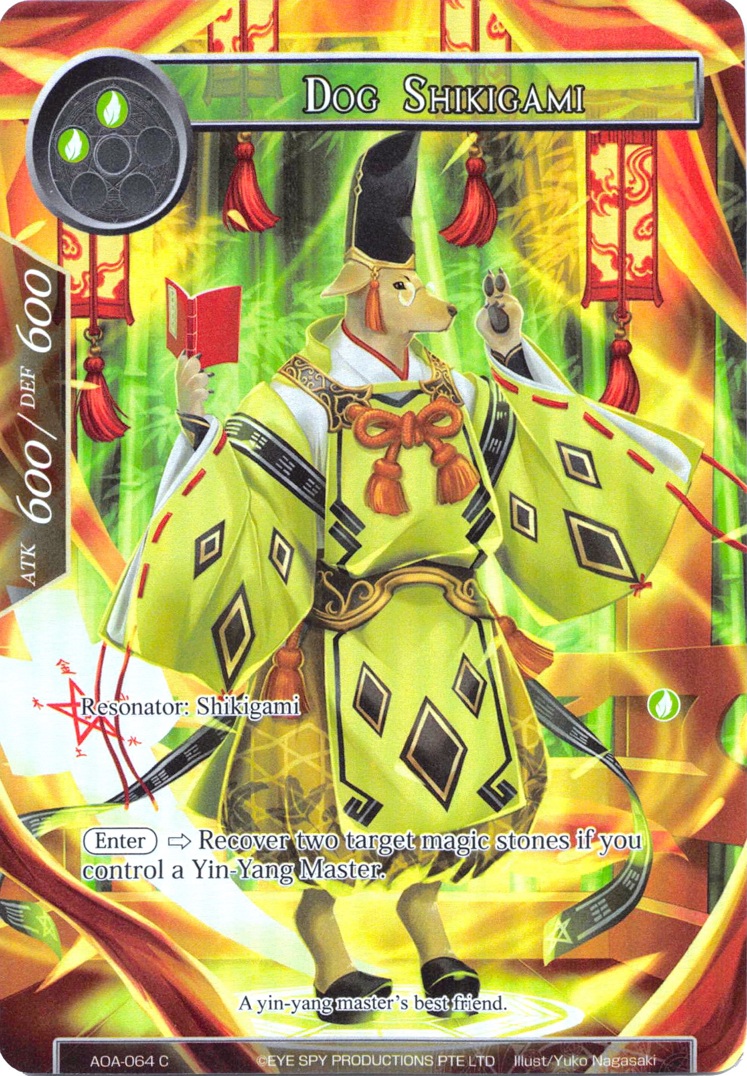 Dog Shikigami (Full Art) - Awakening of the Ancients - Force of Will
