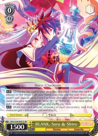 BLANK, Sora & Shiro (SR) - No Game No Life - Weiss Schwarz
