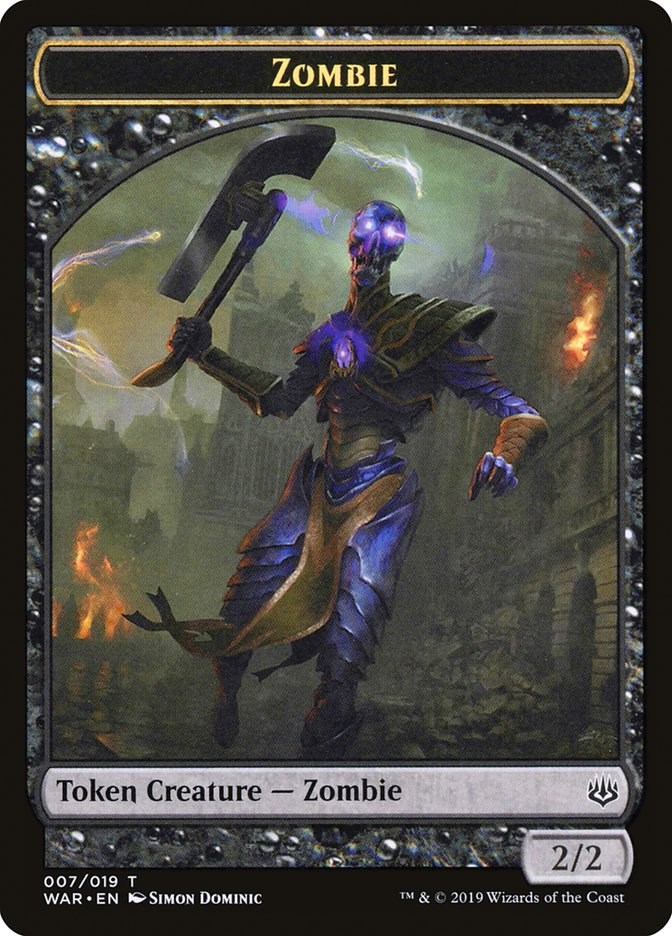 Zombie Token - War of the Spark - Magic: The Gathering