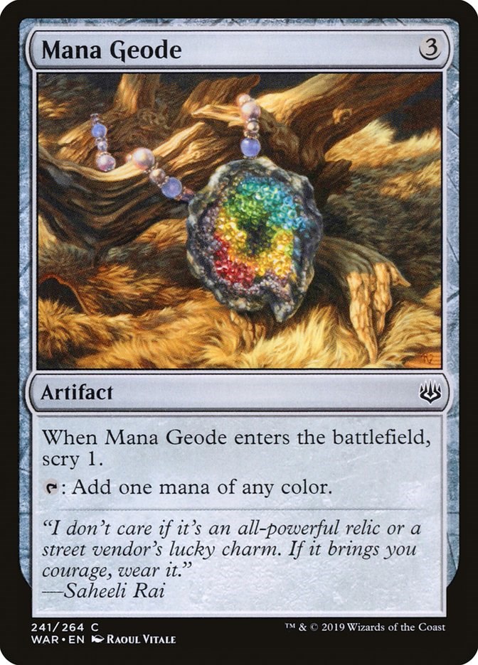 Mana Geode - War of the Spark - Magic: The Gathering