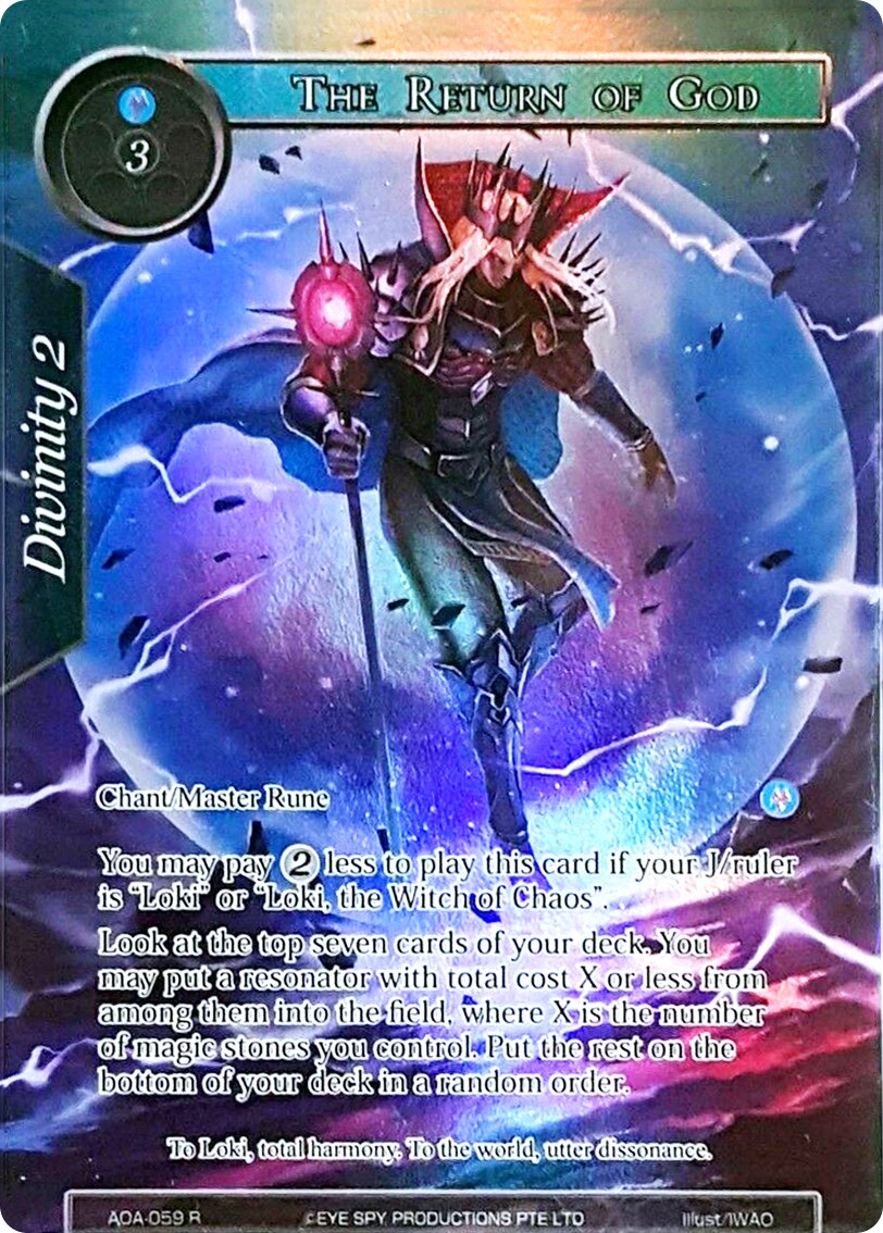 The Return of God (Full Art) - Awakening of the Ancients - Force of Will