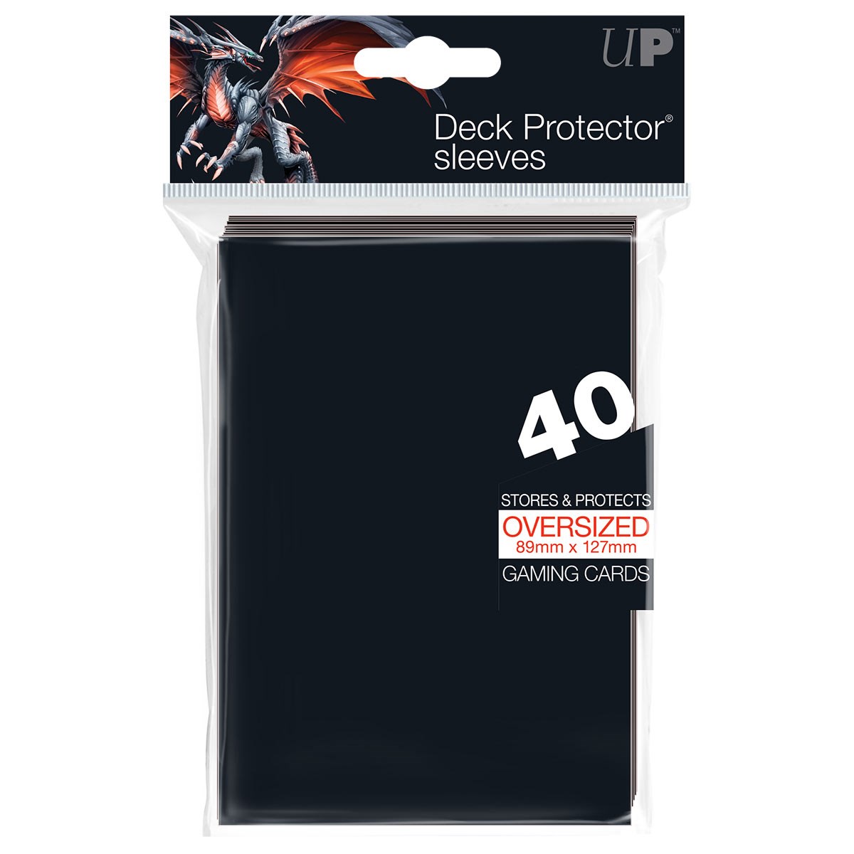 Oversized Top Loading Deck Protectors - Black (40 pack) - Ultra Pro ...
