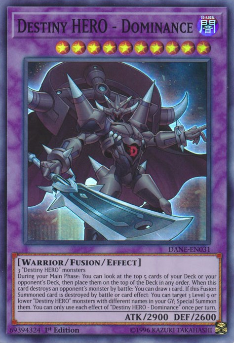 Destiny HERO - Dominance - Dark Neostorm - YuGiOh