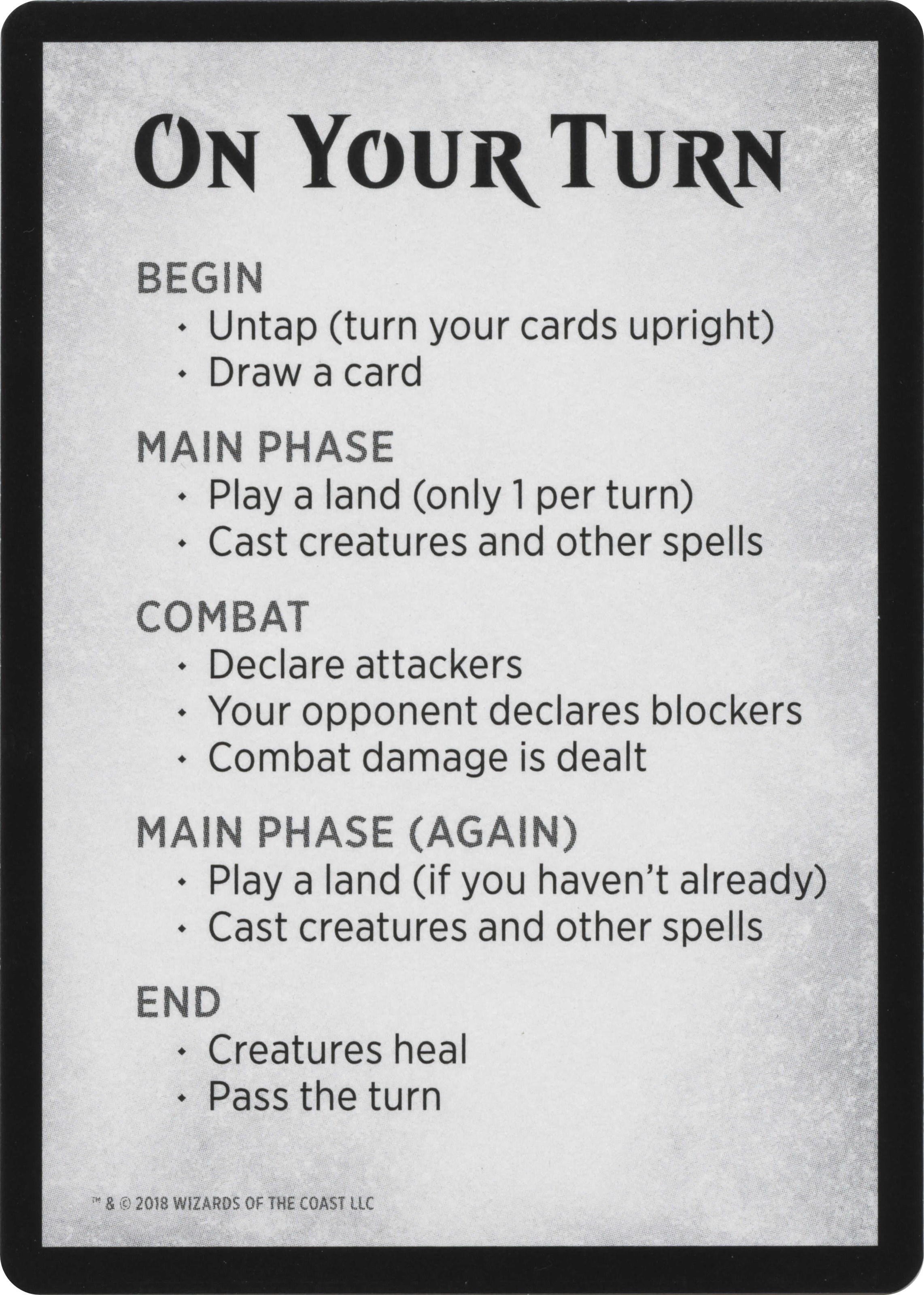 Rules Card (WAR Bundle) - Unique and Miscellaneous Promos - Magic: The ...