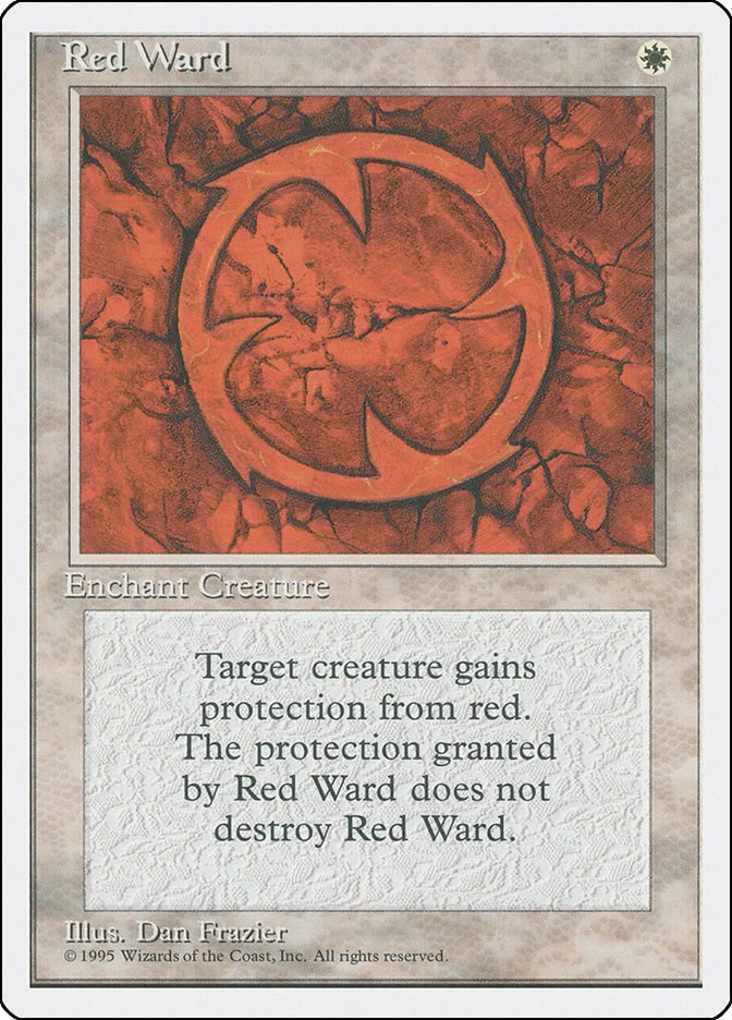 Red Ward - Fourth Edition - Magic: The Gathering