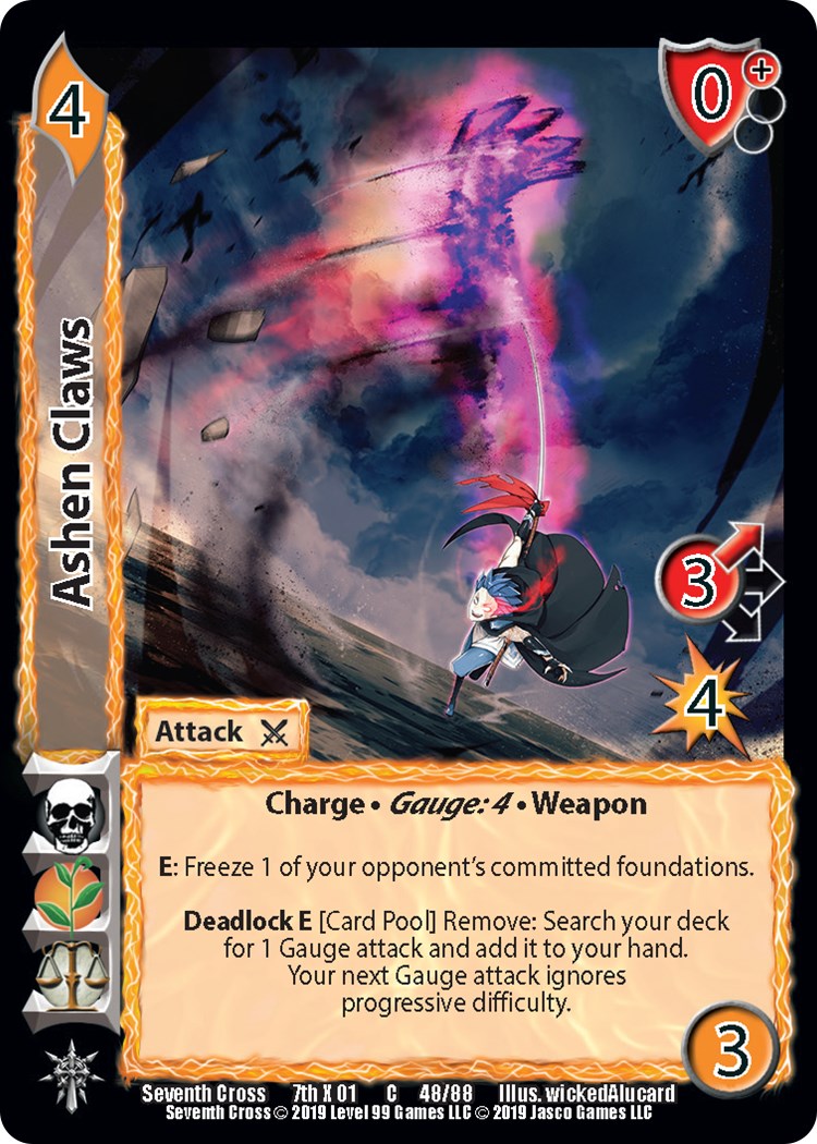Ashen Claws - Seventh Cross - UniVersus