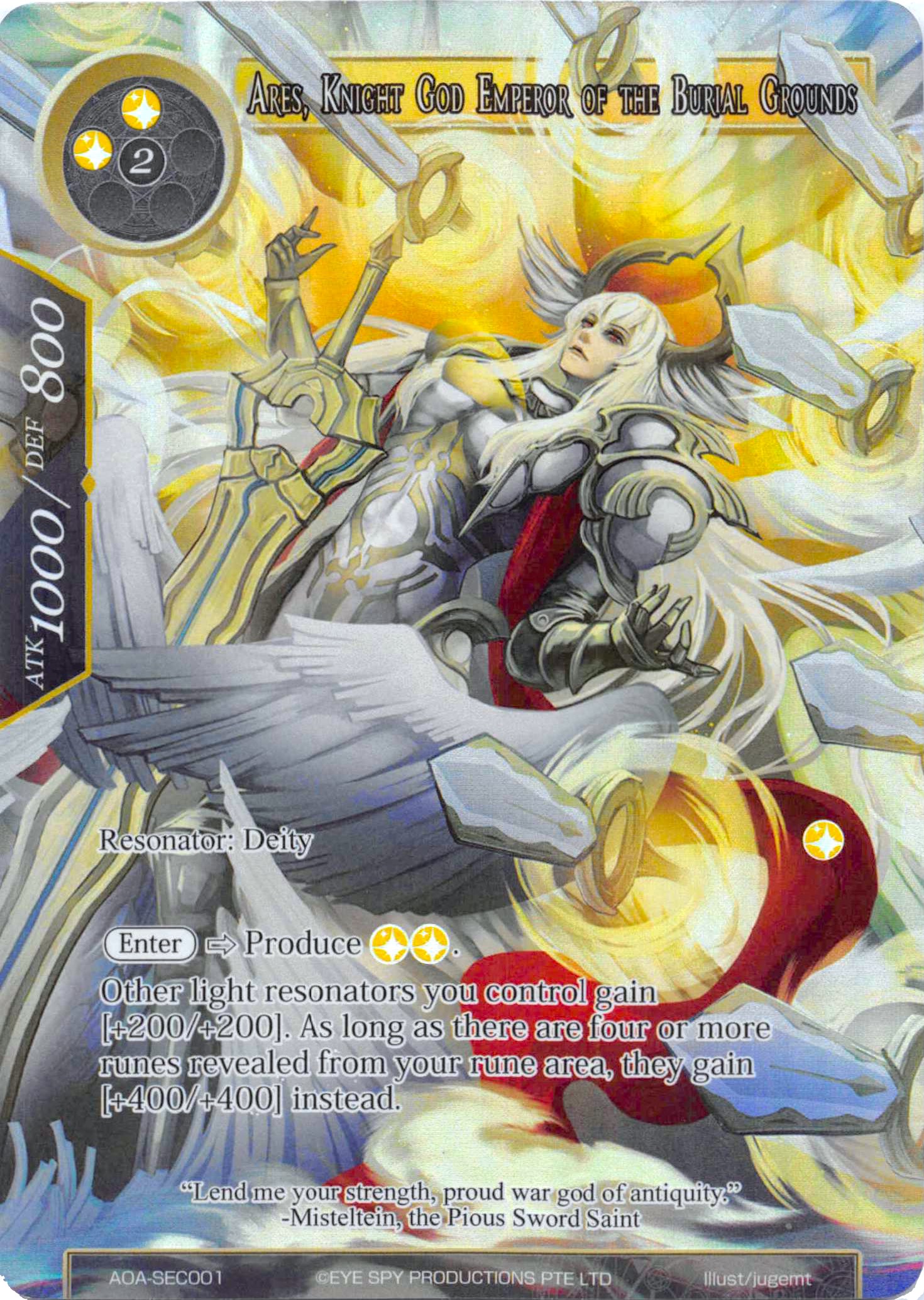 Ares, Knight God Emperor of the Burial Grounds (Secret) - Awakening of ...