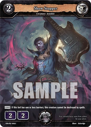 Show Stopper - PR Cards - Dragoborne