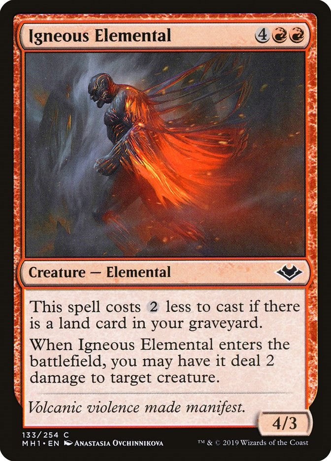 Igneous Elemental - Modern Horizons - Magic: The Gathering