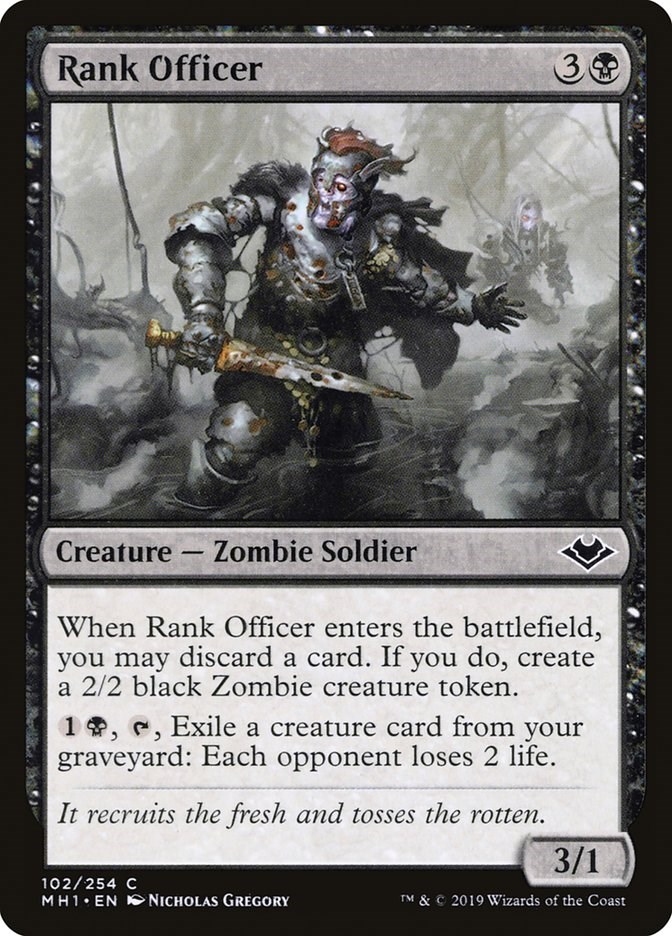 Rank Officer - Modern Horizons - Magic: The Gathering