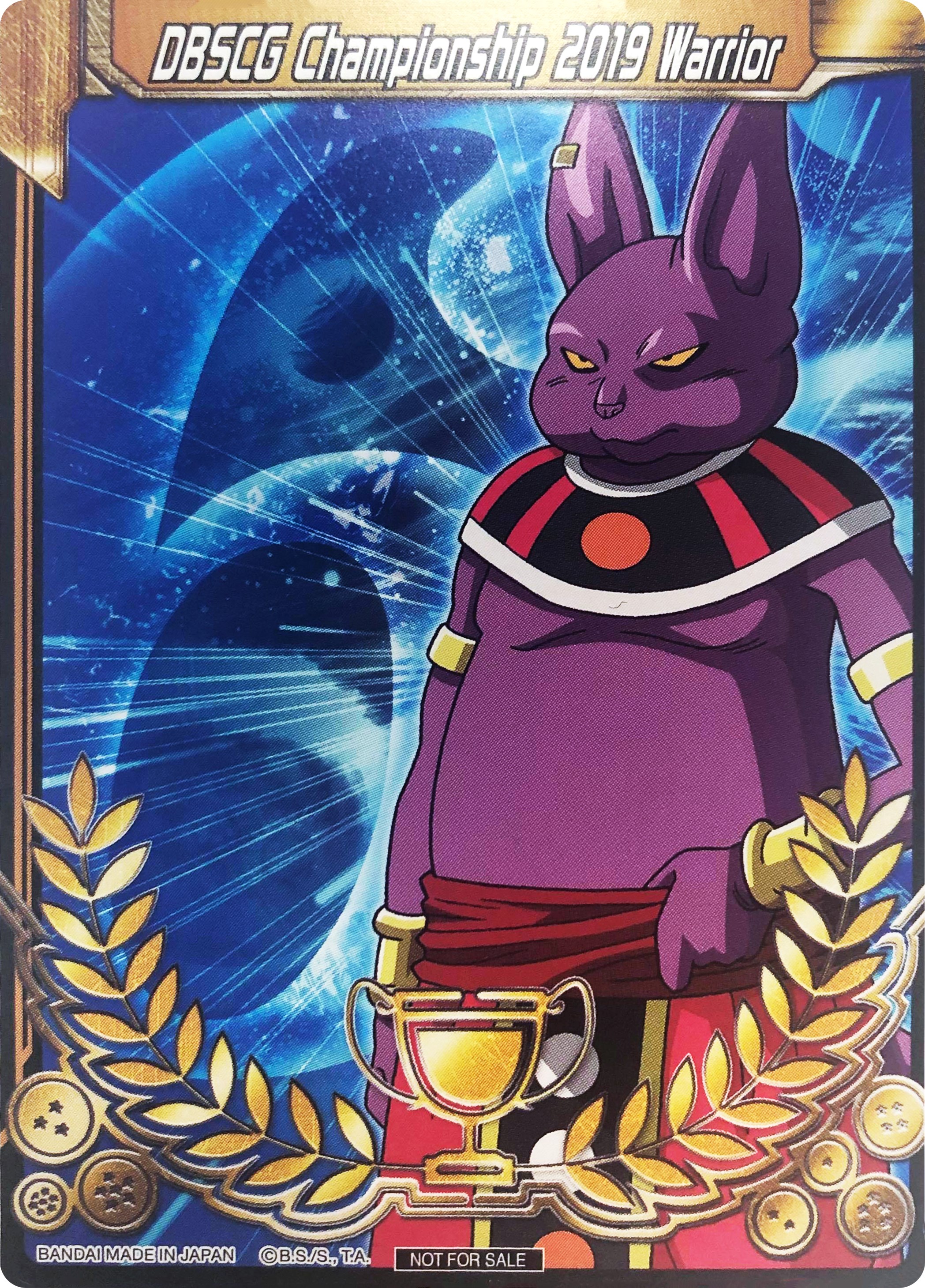 DBSCG Championship 2019 Warrior (Merit Card) - Universe 6 "Champa ...
