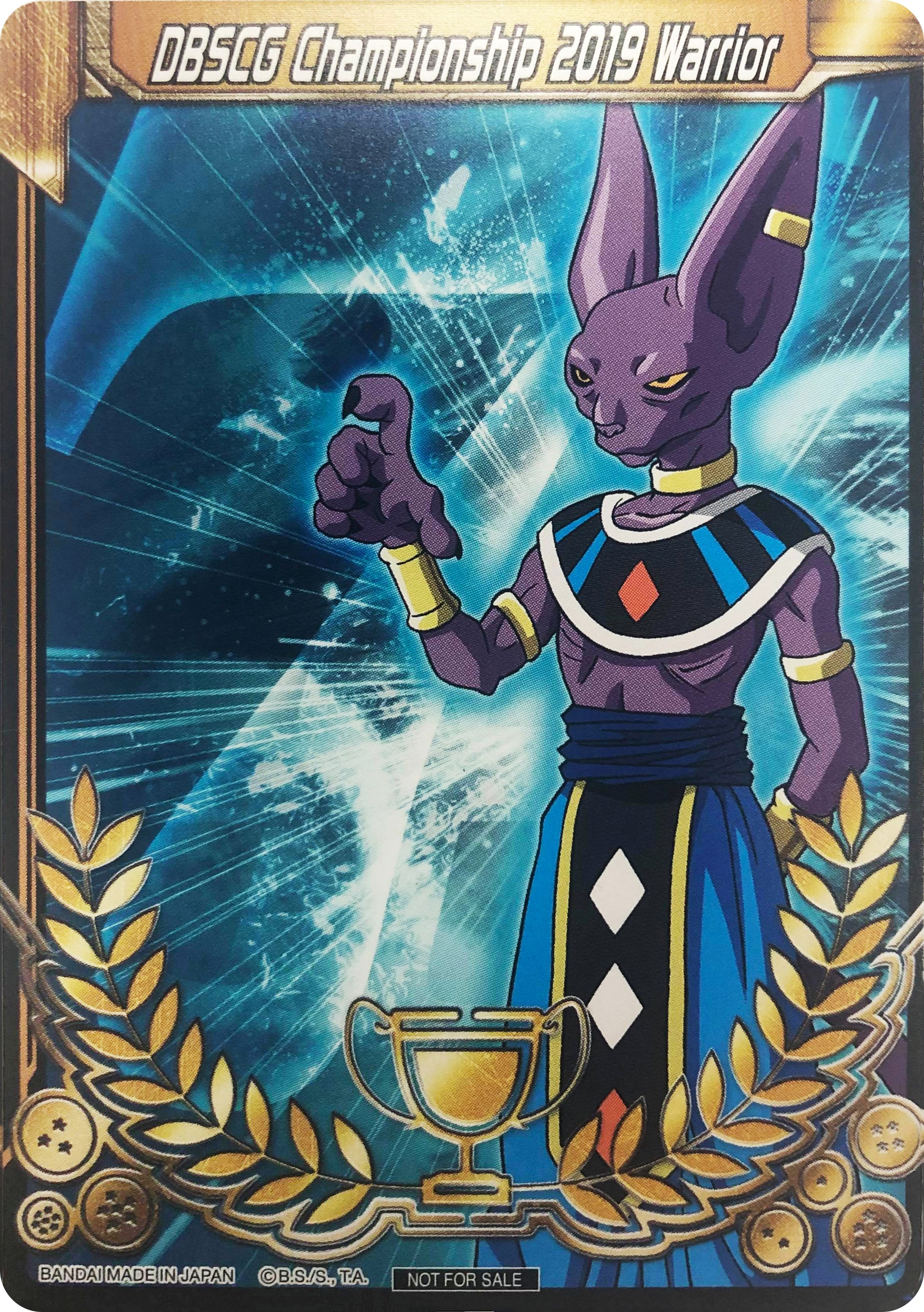 DBSCG Championship 2019 Warrior (Merit Card) - Universe 7 "Beerus ...