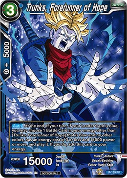 Trunks, Forerunner of Hope - Promotion Cards - Dragon Ball Super CCG