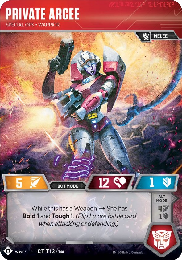 Private Arcee - Special Ops Warrior - War for Cybertron: Siege I ...