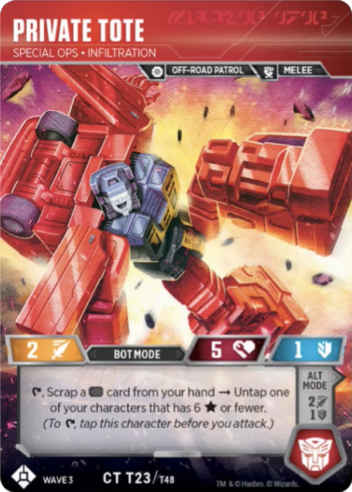 Private Tote - Special Ops Infiltration - War for Cybertron: Siege I ...