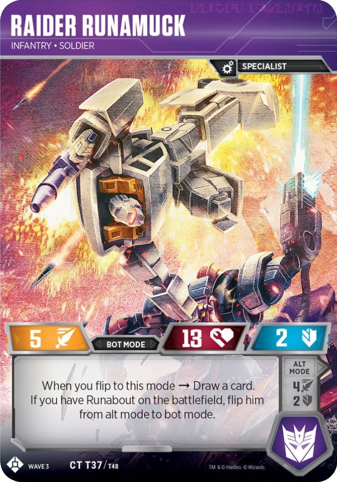 Raider Runamuck - Infantry Soldier - War for Cybertron: Siege I ...