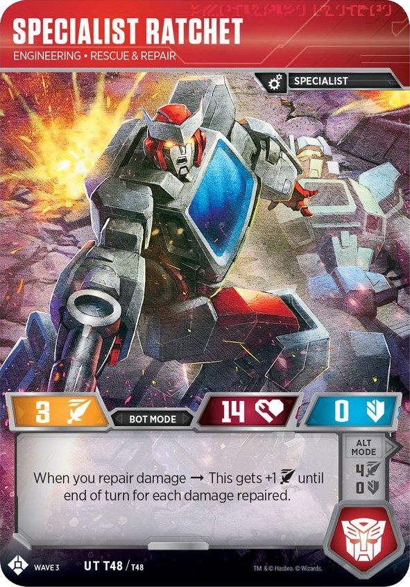 Specialist Ratchet - Engineering Rescue & Repair - War for Cybertron ...
