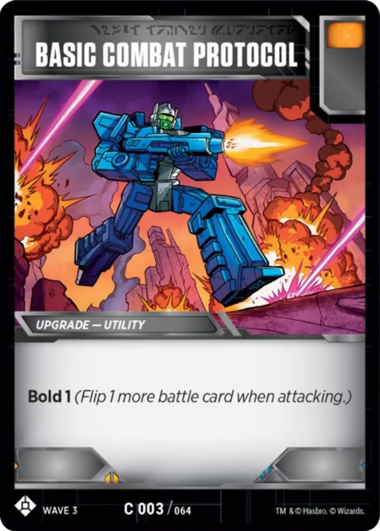 Basic Combat Protocol - War for Cybertron: Siege I - Transformers TCG