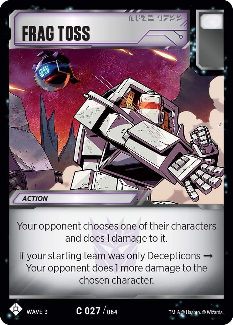 Frag Toss - War for Cybertron: Siege I - Transformers TCG