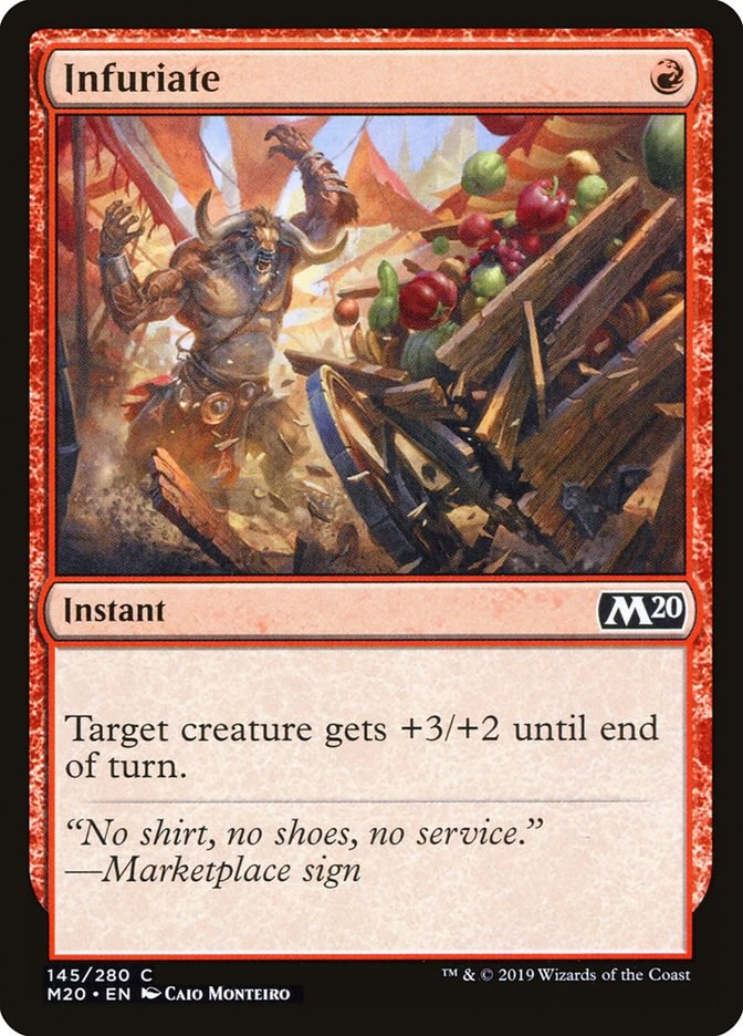 Infuriate - Core Set 2020 - Magic: The Gathering