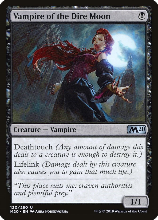 Vampire of the Dire Moon - Core Set 2020 - Magic: The Gathering