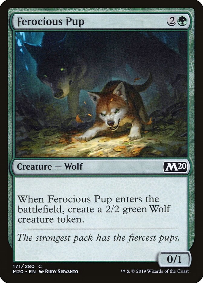 Ferocious Pup - Core Set 2020 - Magic: The Gathering