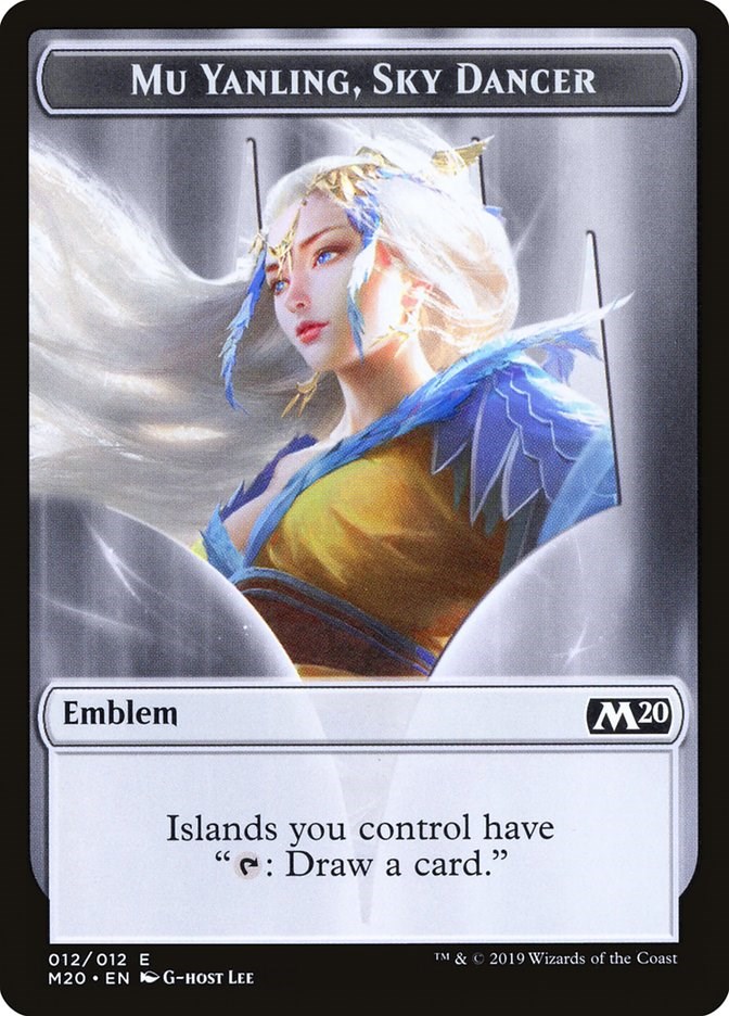 Emblem - Mu Yanling, Sky Dancer - Core Set 2020 - Magic: The Gathering