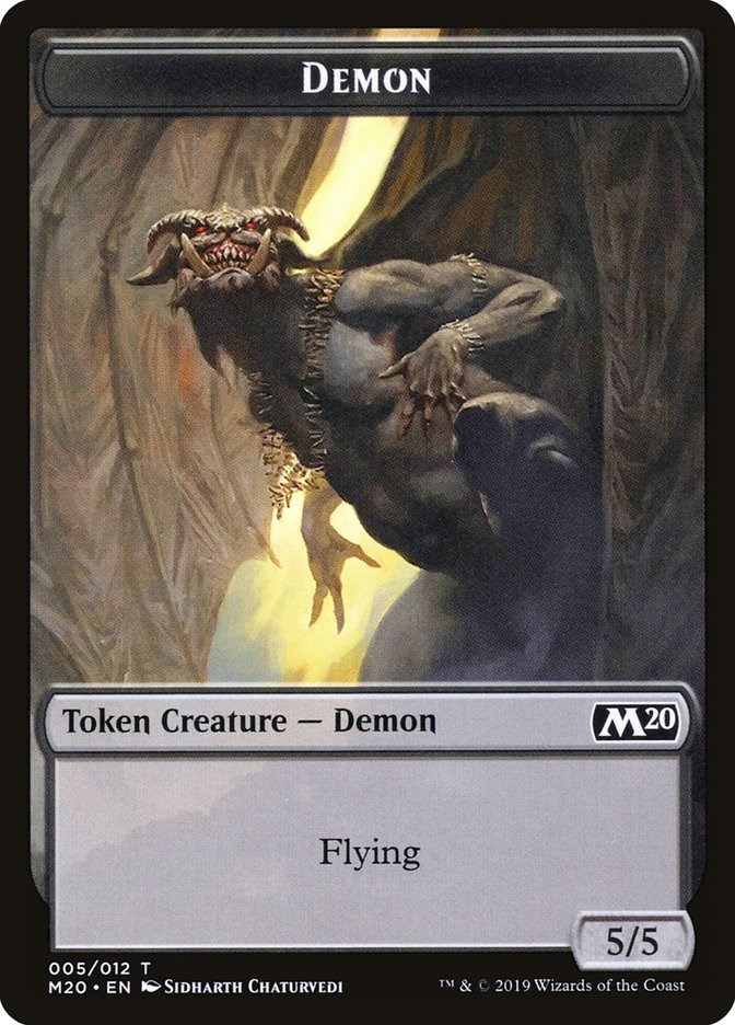 Demon Token - Core Set 2020 - Magic: The Gathering