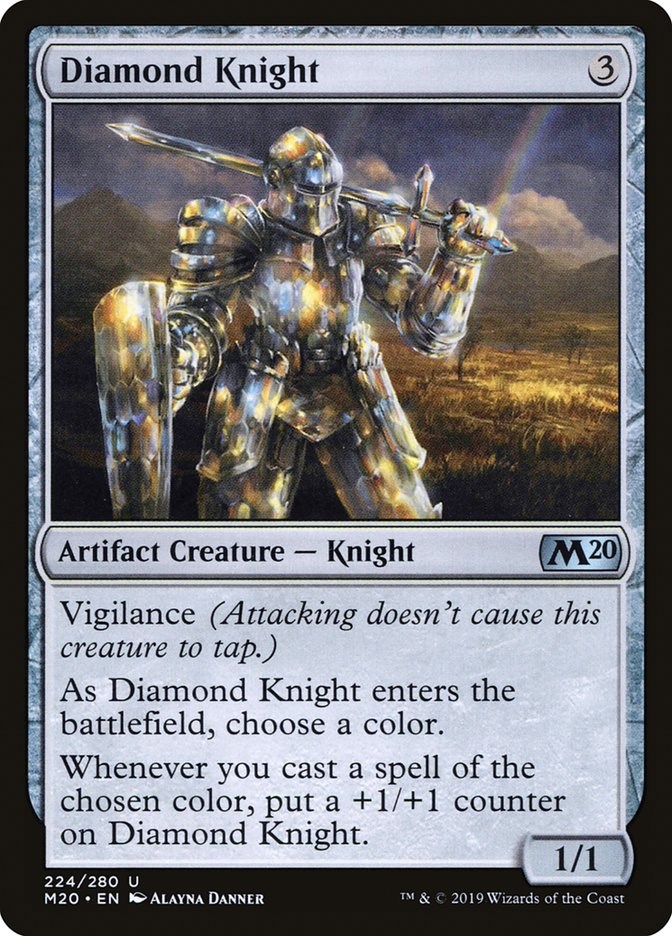 Diamond Knight - Core Set 2020 - Magic: The Gathering
